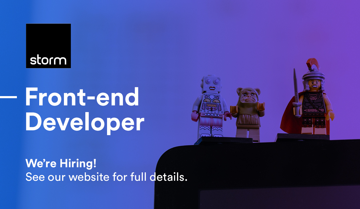 Front End Web Developer Job Bath | Web Developer Jobs | Storm UK